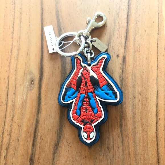Coach | Accessories | Coach X Marvel Spider Man Keychain Fob Bag Charm ...